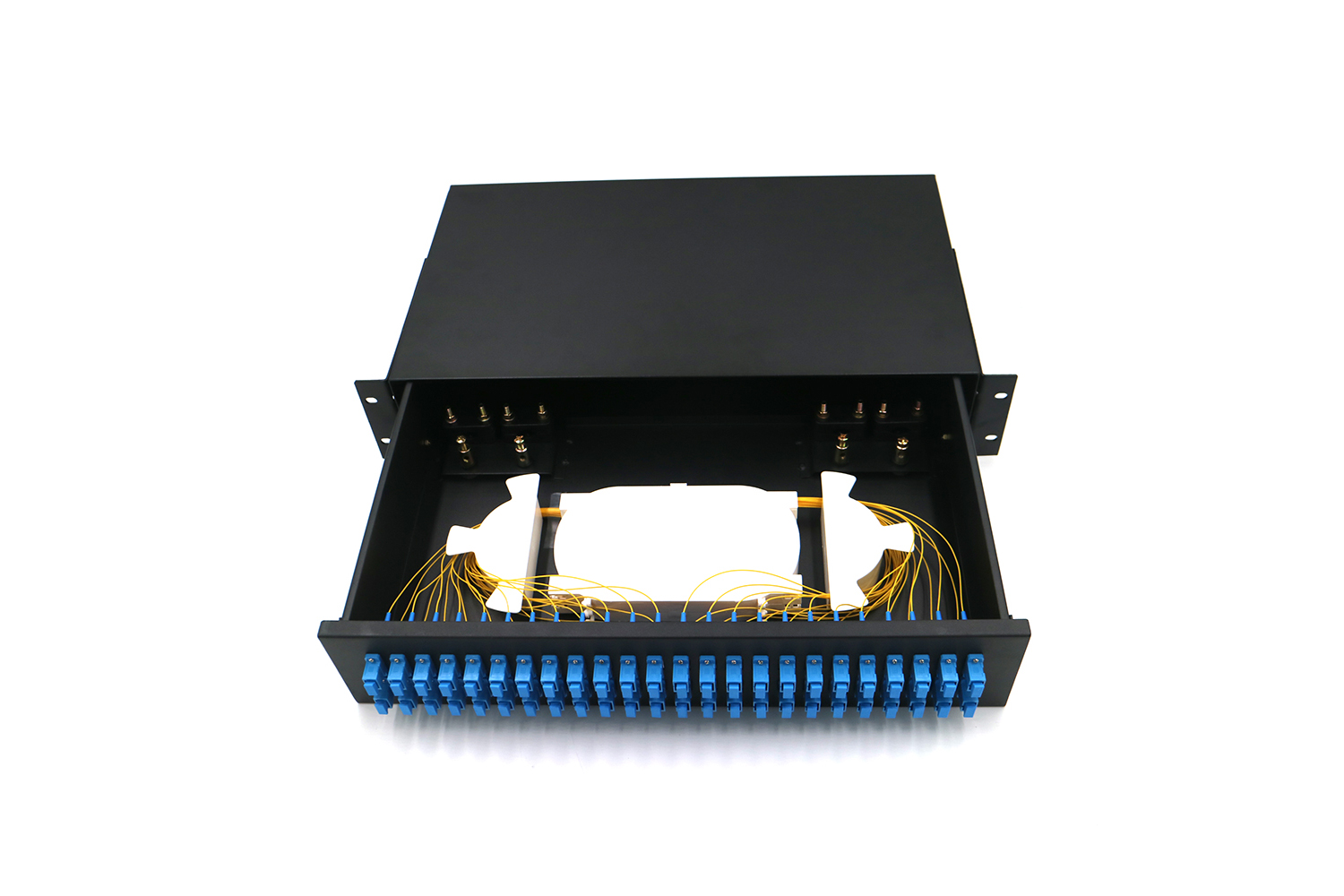 48Port SC UPC Sliding Fiber Patch Panel - Spring Optical