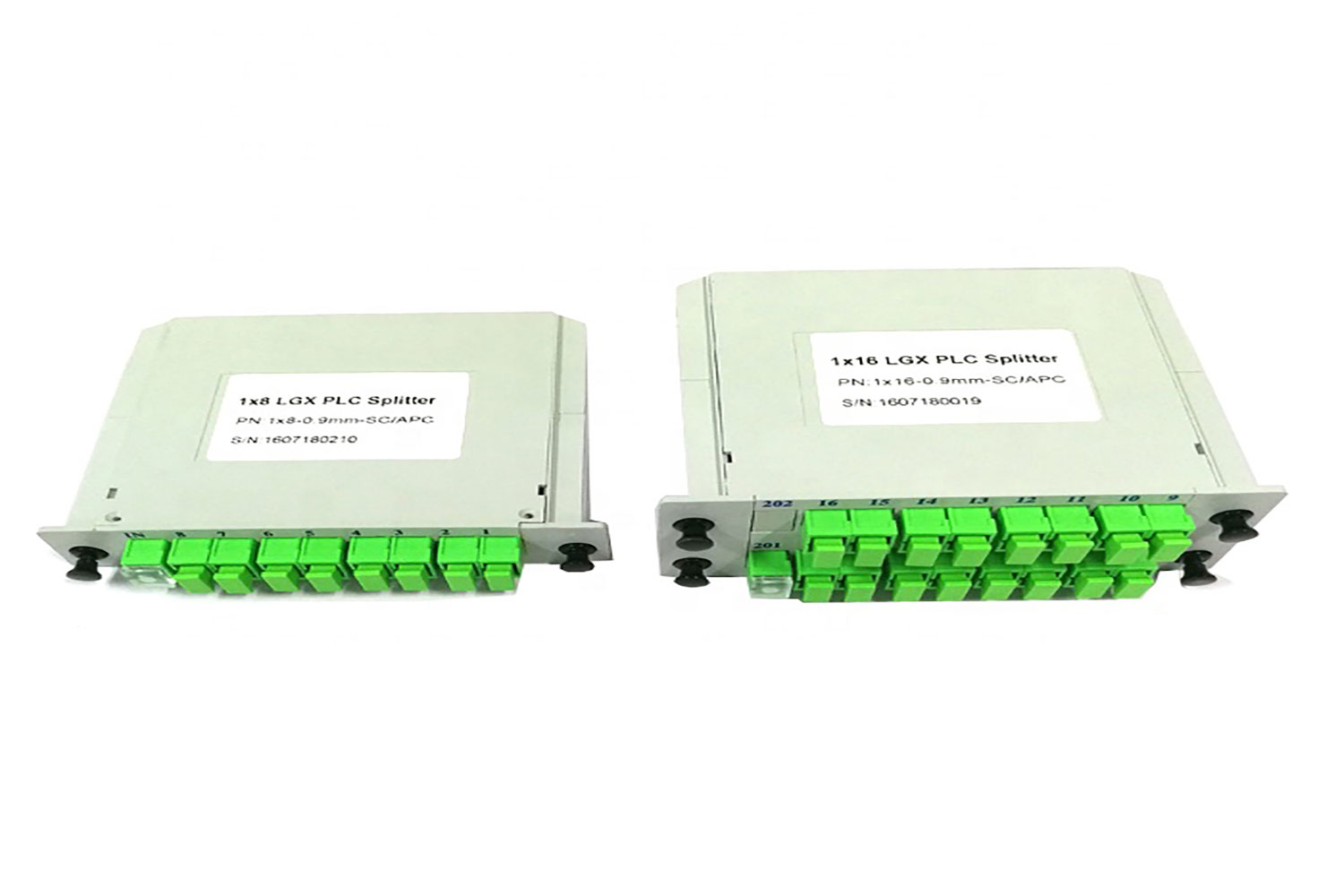 1*16 SC APC LGX Cassette Module PLC Fiber Optical Splitters