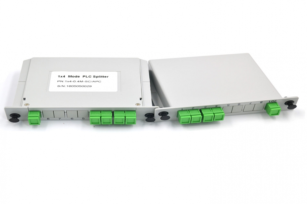 1*4 SC APC LGX Cassette Type PLC Fiber Optical Splitters