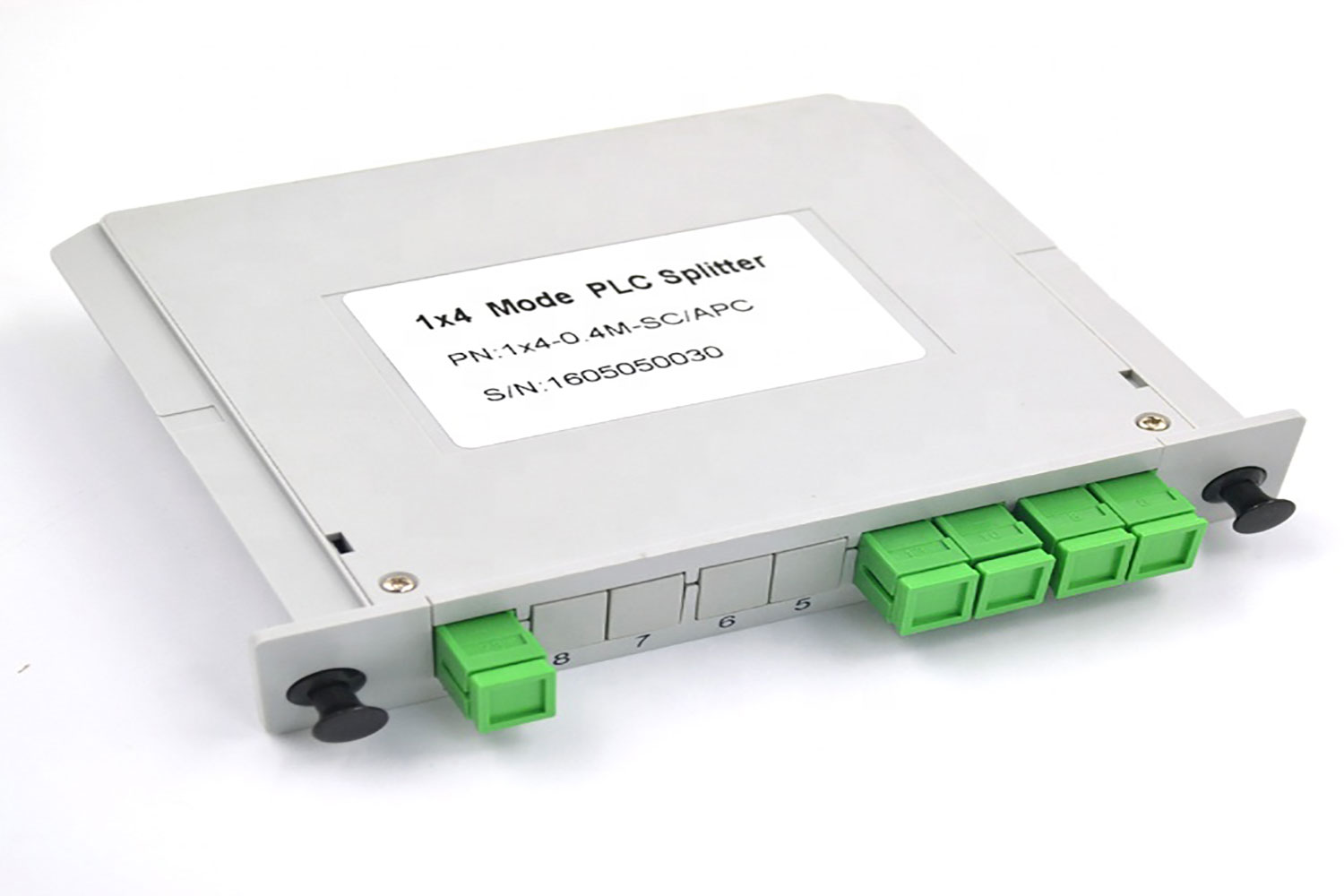 1*4 SC APC LGX Cassette Type PLC Fiber Optical Splitters