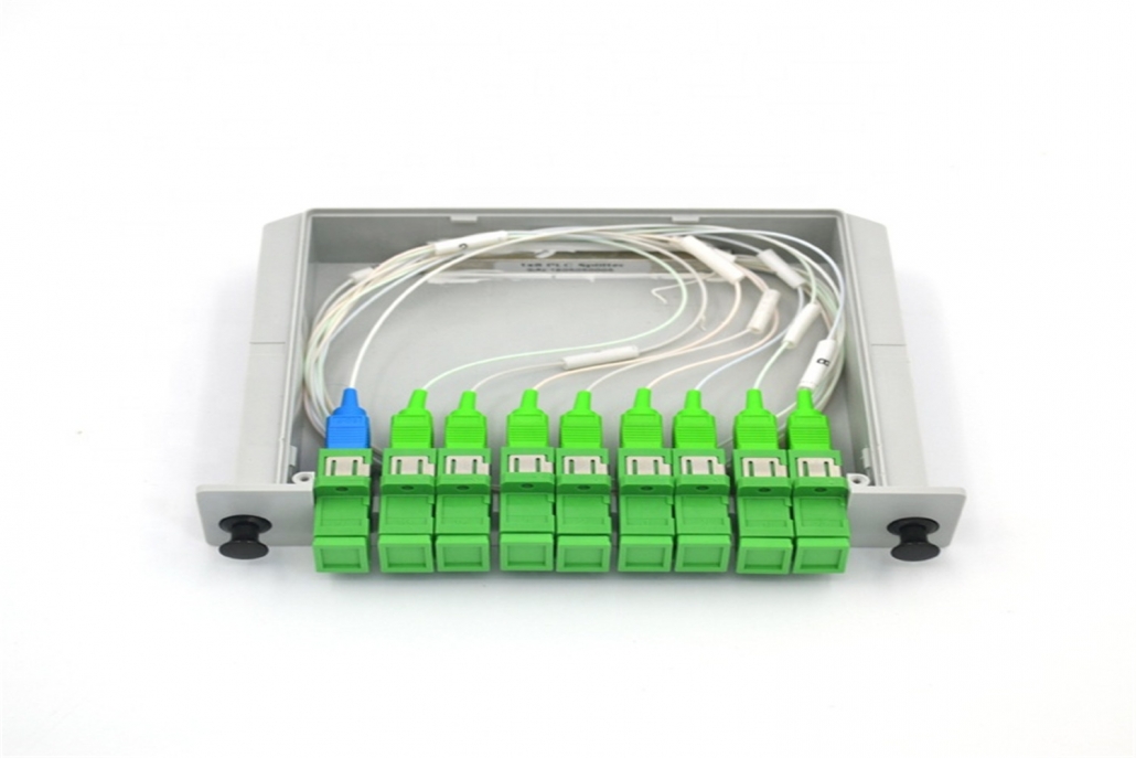 1x8 PLC Splitter SC APC Cassette Module - Spring Optical