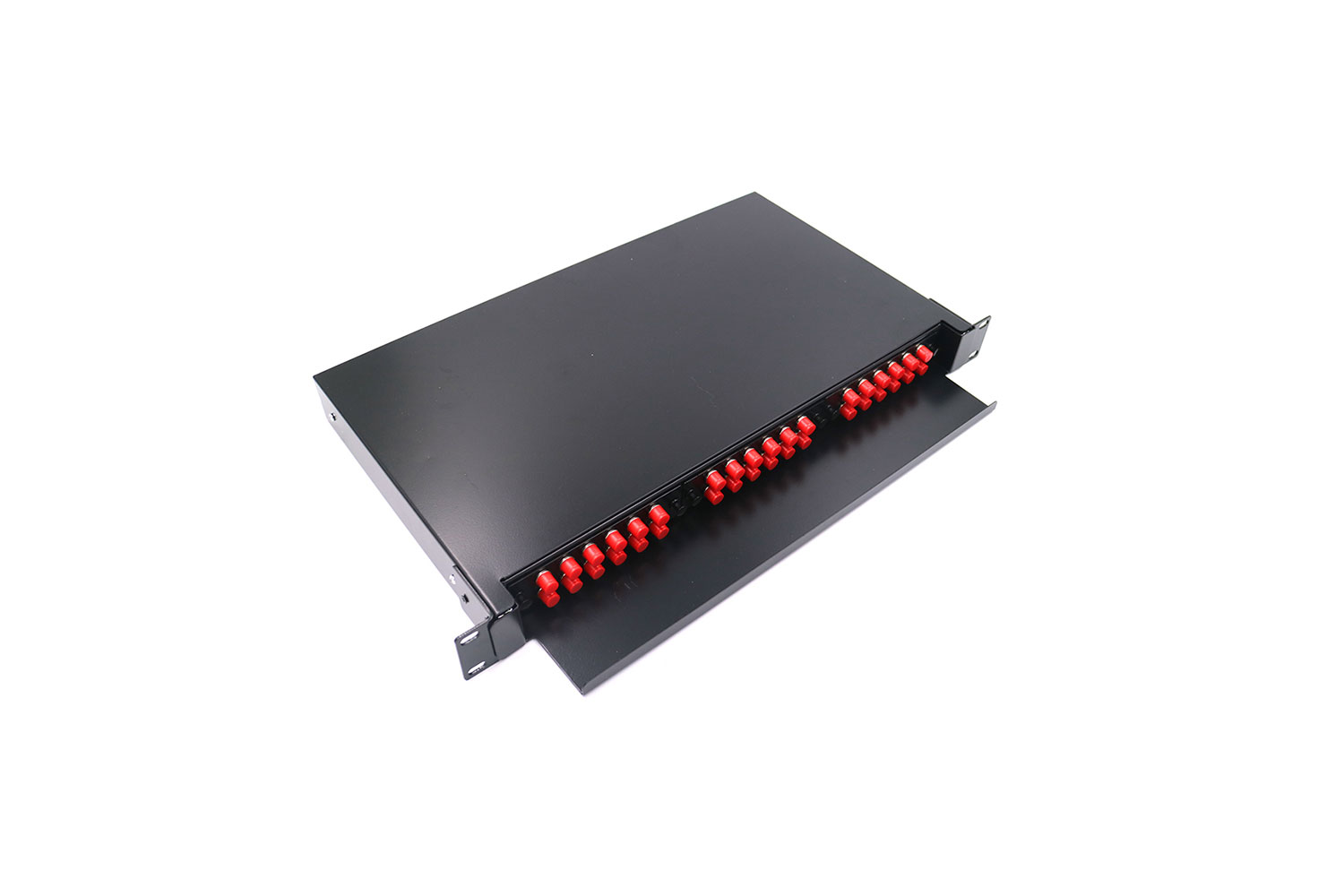 1U FC UPC Simplex Fiber Optic Sliding Patch Panel ODF – Spring Optical
