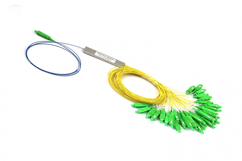 FTTH 1*32 SC APC Mini Steel Tube PLC Fiber Optic Splitters