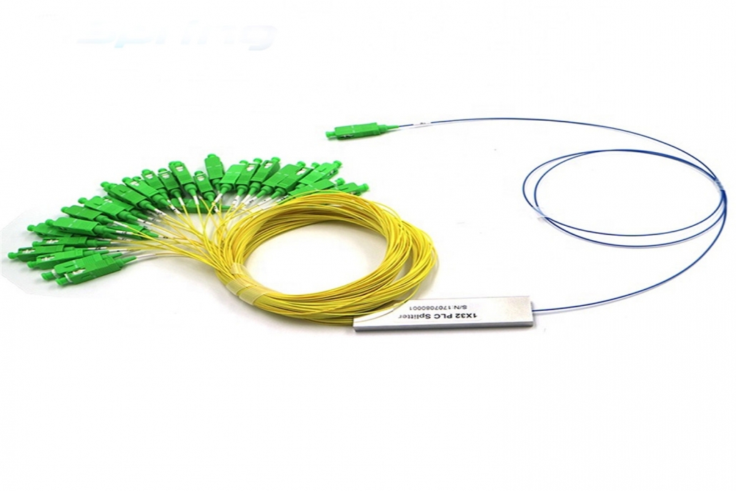 FTTH 1*32 SC APC Mini Steel Tube PLC Fiber Optic Splitters