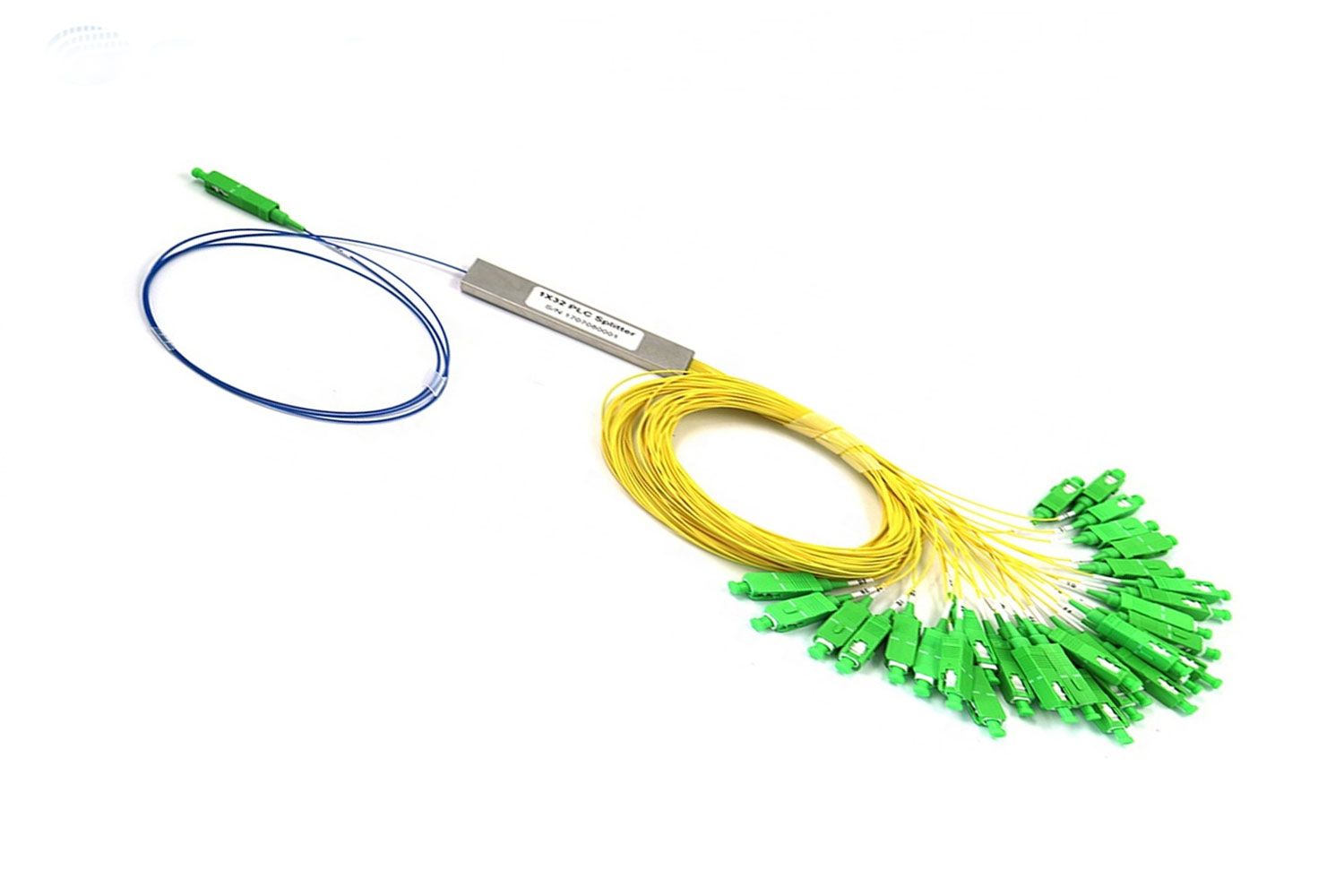 FTTH 1*32 SC APC Mini Steel Tube PLC Fiber Optic Splitters