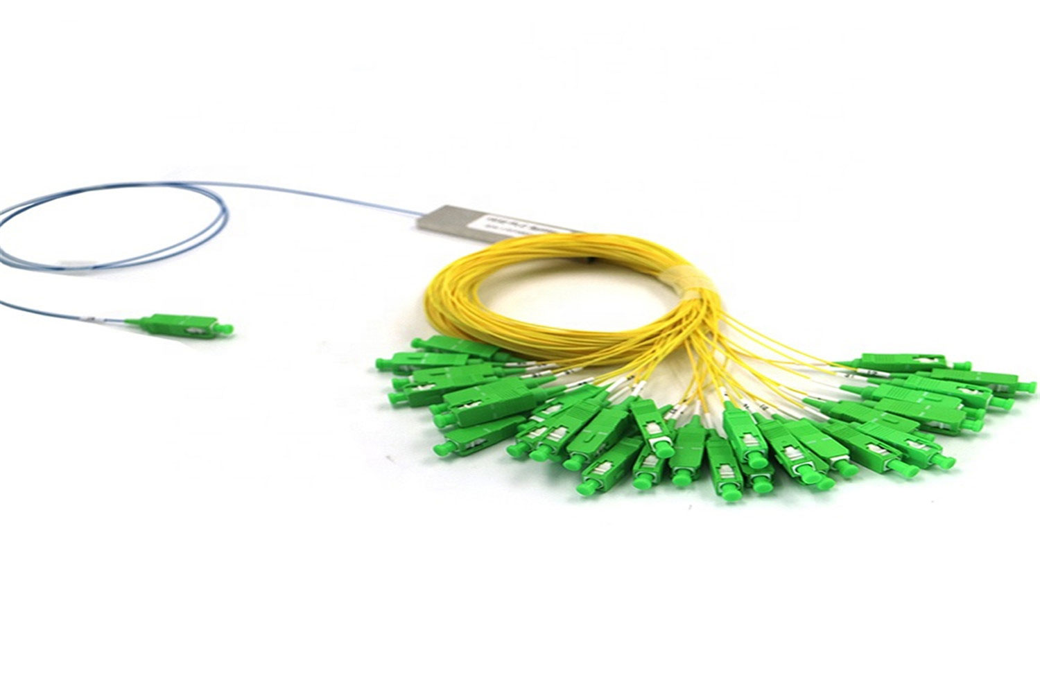 FTTH 1*32 SC APC Mini Steel Tube PLC Fiber Optic Splitters