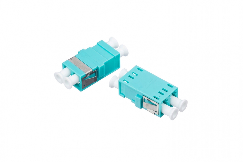 Fiber Optical LC/UPC Adapter Optical OM3 Flangeless Duplex - Spring Optical