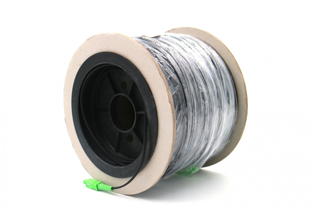 SC APC Fiber Optic Patch Cords with small reel roll – Spring Optical