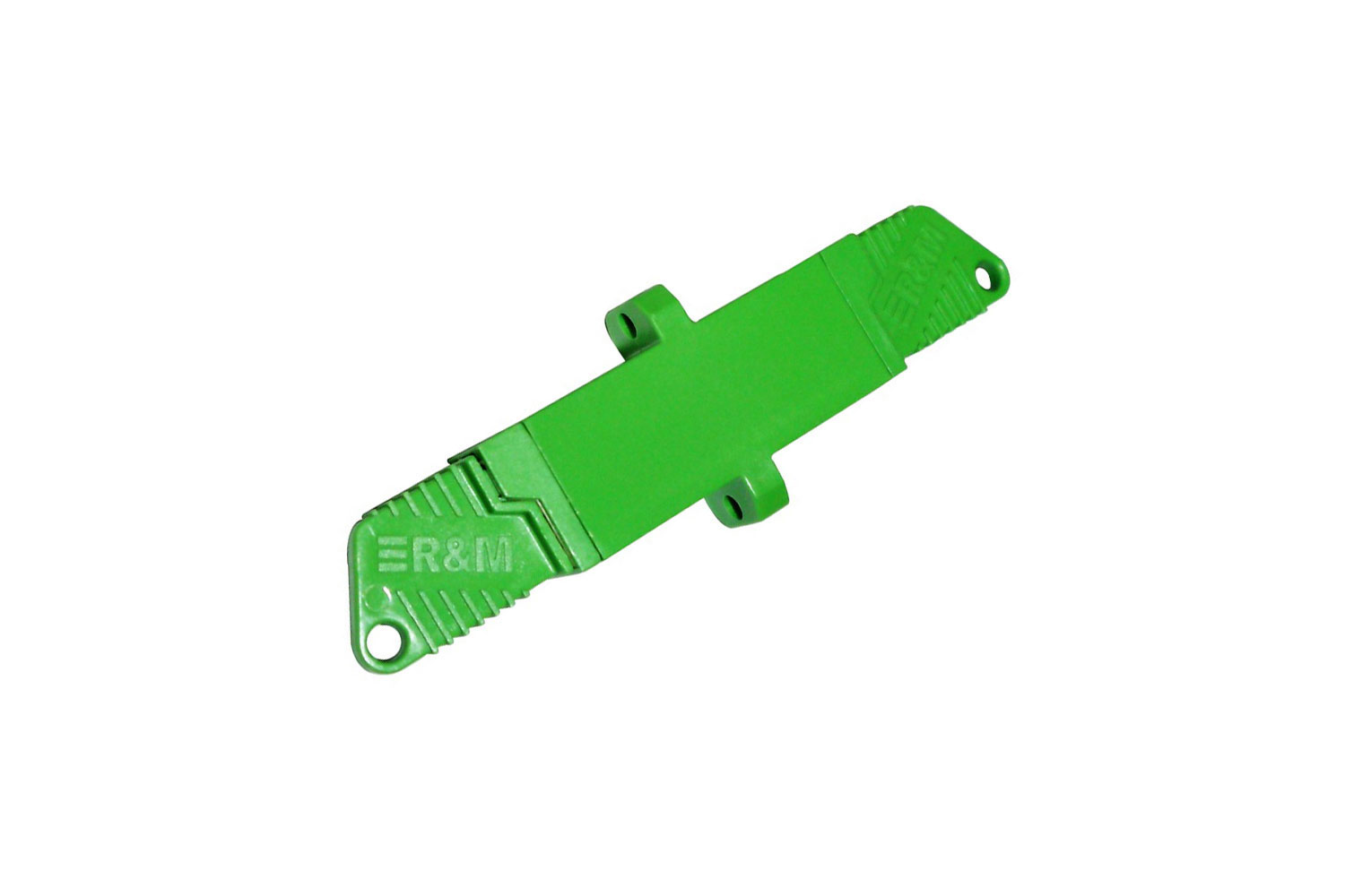 Fiber Optic E2000 APC Adapter FTTH Coupler with Flange - Spring Optical