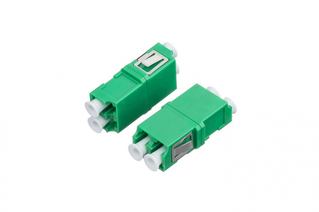 LC/APC SM Duplex Fiber Optic Adapter FTTH Flangeless Coupler - Spring ...