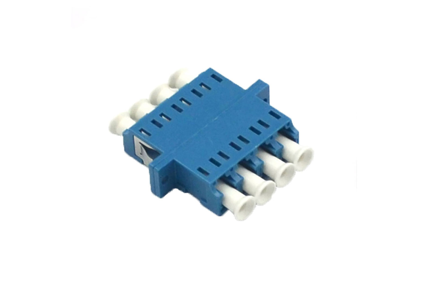 LC/UPC SM Quad Adapter Fiber optic Coupler with Flange - Spring Optical