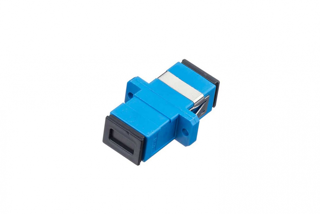 FTTH Adapter SC/UPC Simplex Single Mode with Flange - Spring Optical