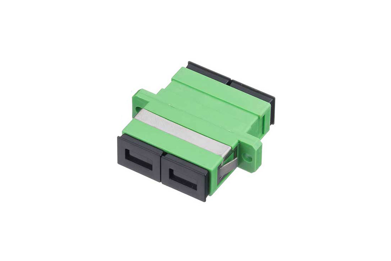 SC/APC Fiber Optic Adapter Optical Duplex Coupler with Flange - Spring ...