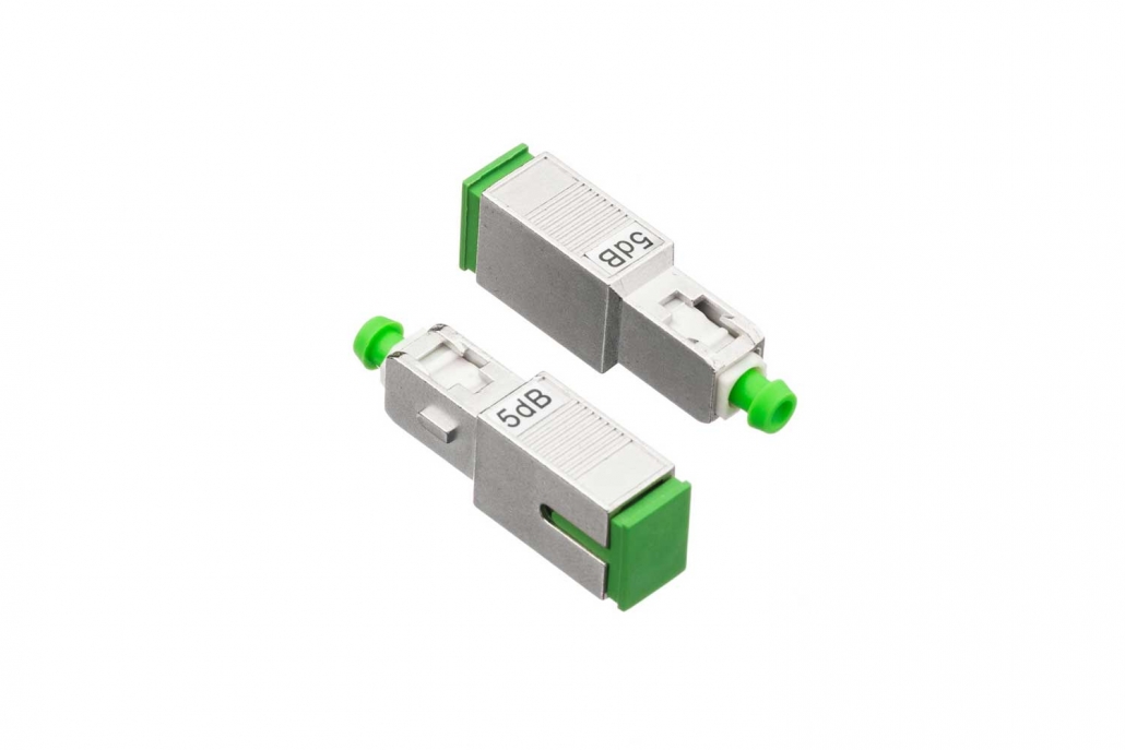 SC/APC Singlemode Female-Male Fiber Attenuators - Spring Optical