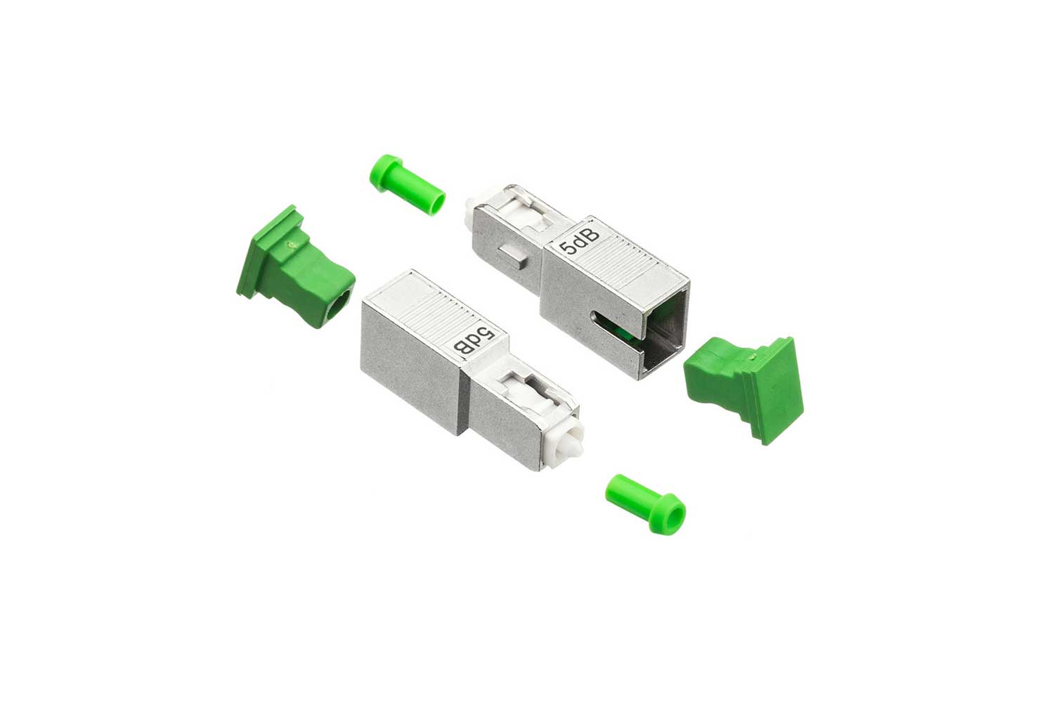 SC/APC Singlemode Female-Male Fiber Attenuators - Spring Optical
