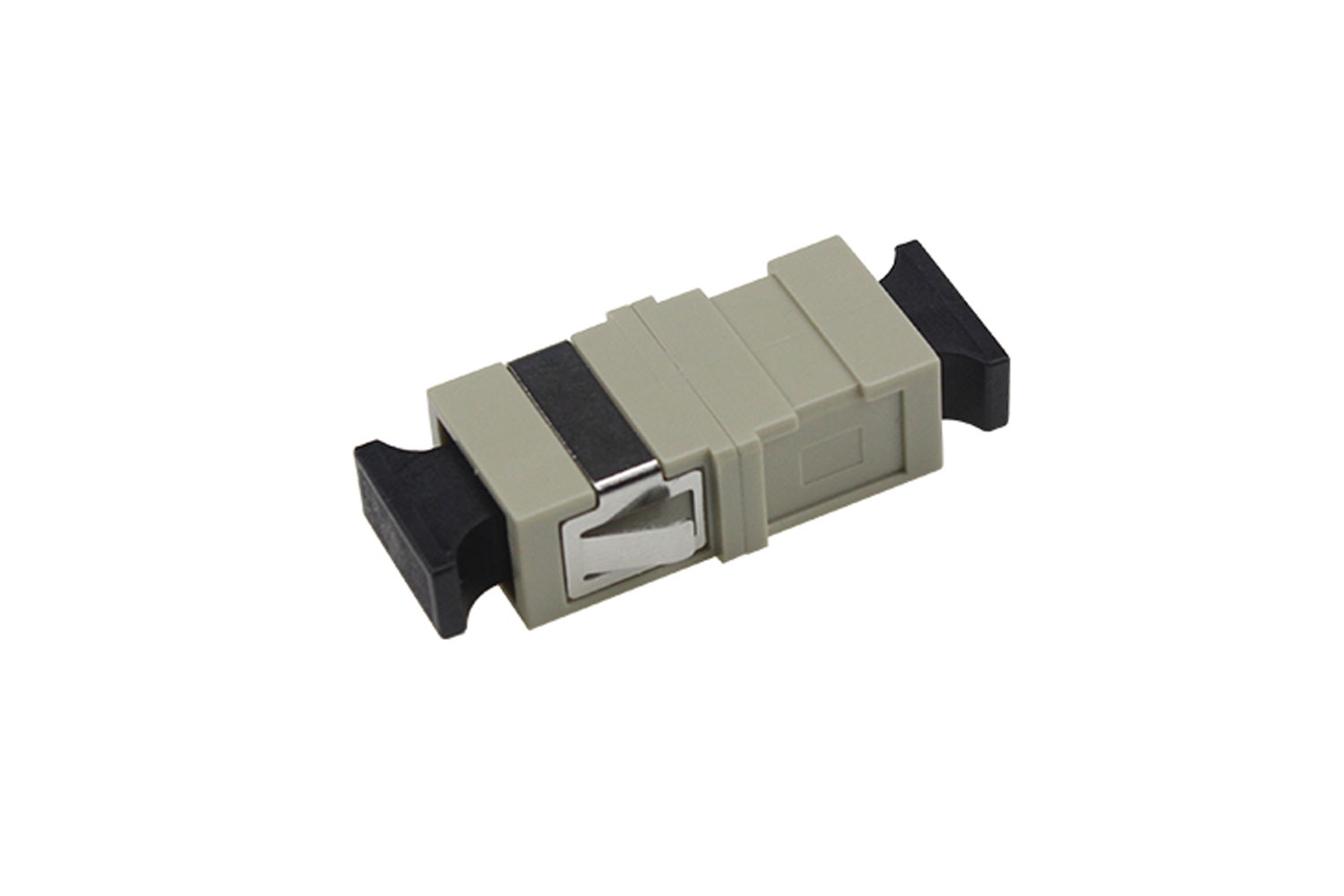 Fiber Optic Adapter Simplex SM SC/APC Adapter Green Color with Flange ...