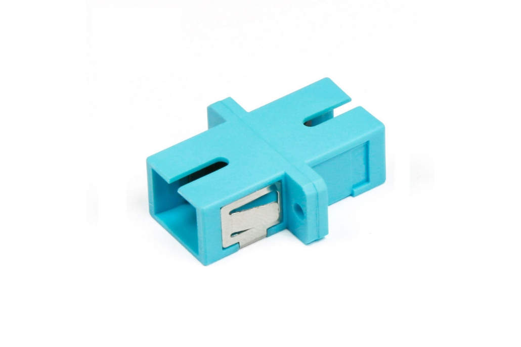 FTTH Optical Adapter OM3 Simplex Fiber Adapter with ear – Spring Optical