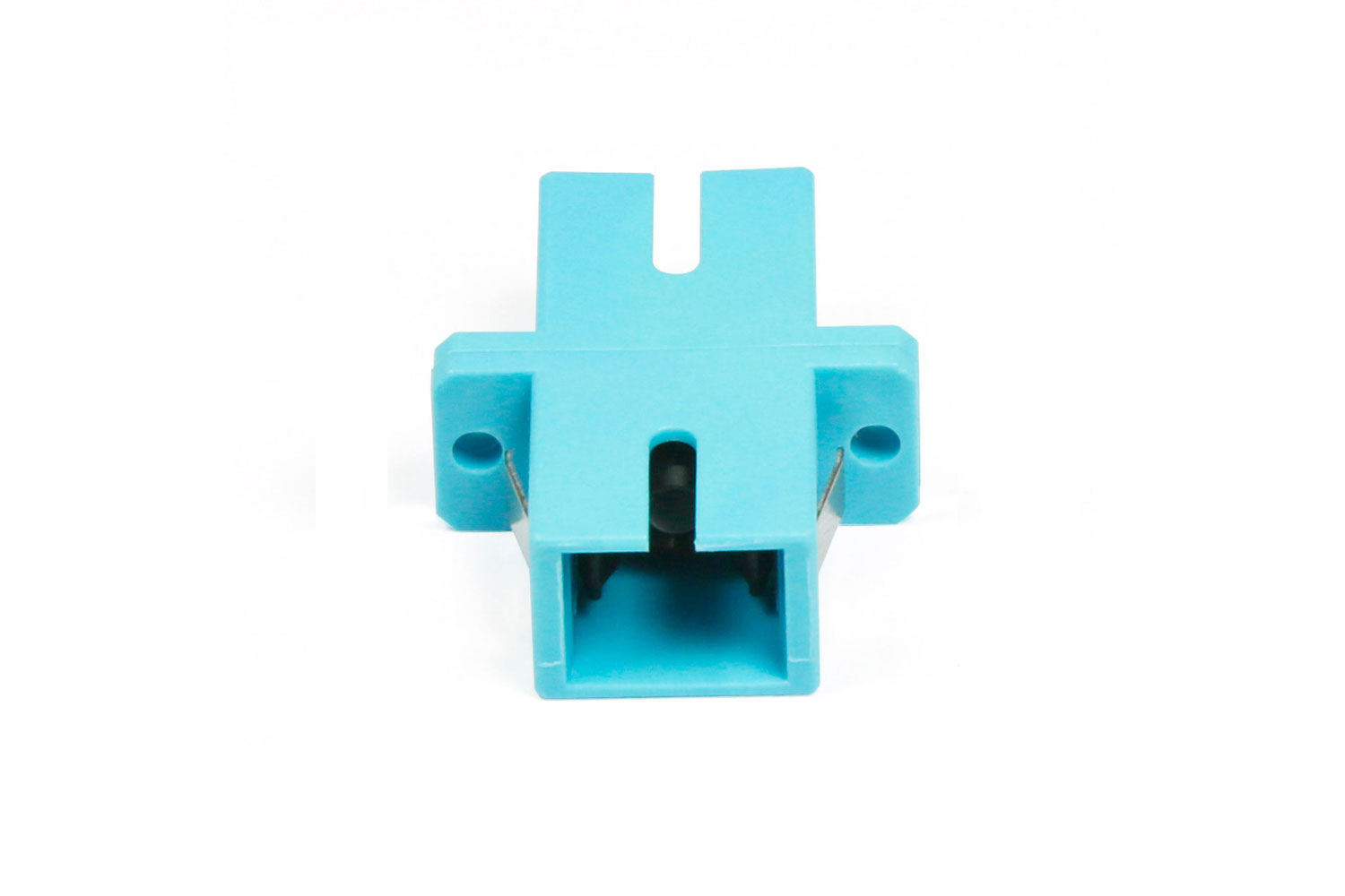 FTTH Optical Adapter OM3 Simplex Fiber Adapter with ear – Spring Optical