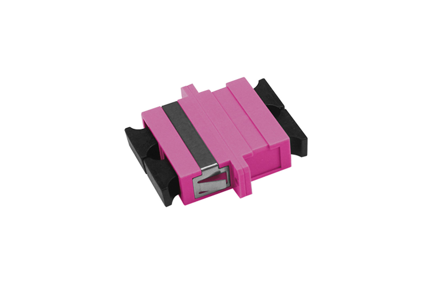 Optical SC Adapter Duplex OM4 Fiber Optic Coupler with Flange – Spring ...