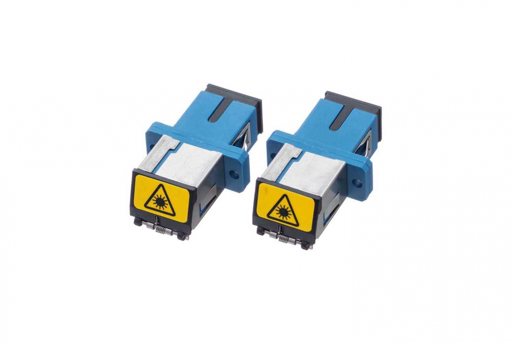 FTTH Accessories Fiber Optic Adapter with Shutter - Spring Optical