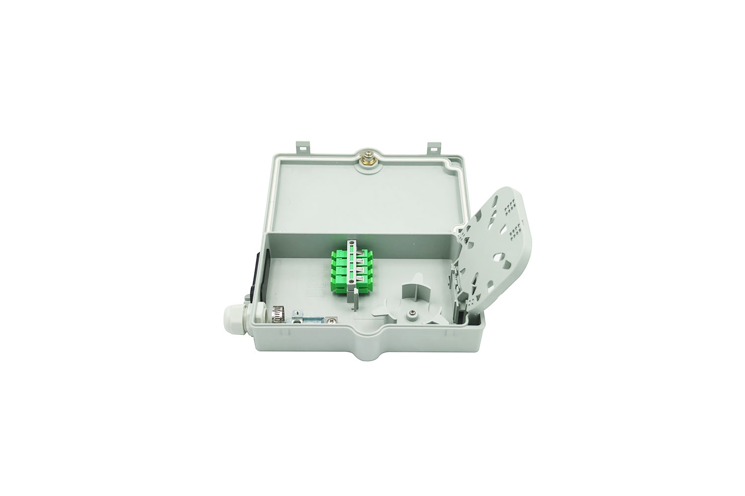 FTTH Indoor DIN Rail Box 12 Core Optical Fiber Distribution Box ...
