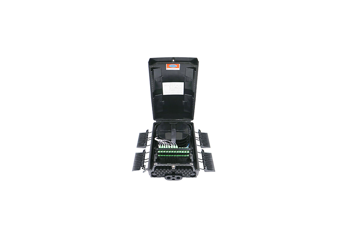 24 Core Waterproof Fiber Optic Distribution Box with 1×8 PLC Splitter ...