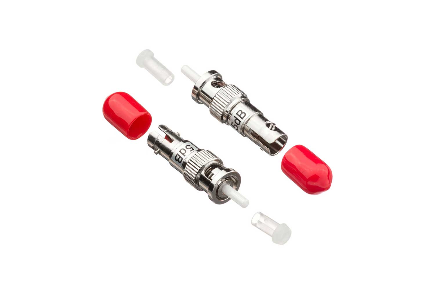 ST Multimode Female-Male Fiber Attenuators – Spring Optical