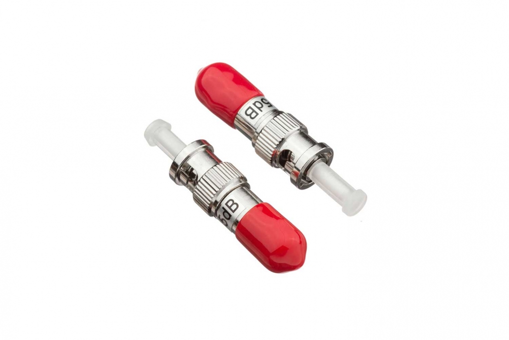 ST Multimode Female-Male Fiber Attenuators – Spring Optical