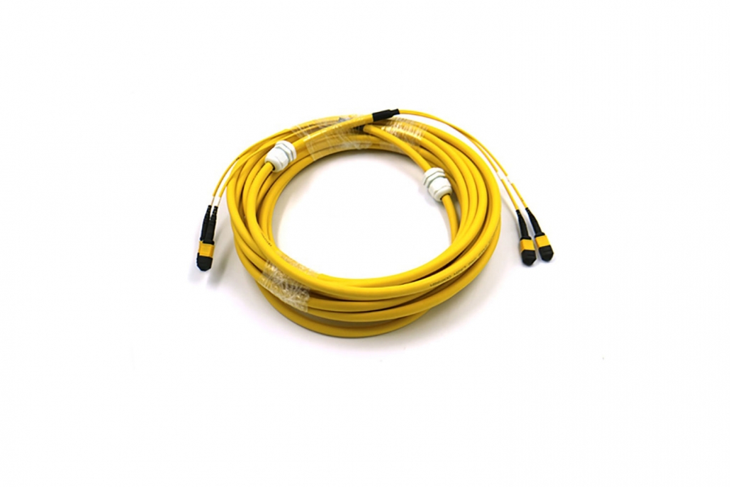 24 core MPO Single Mode fiber optic patch cord - Spring Optical