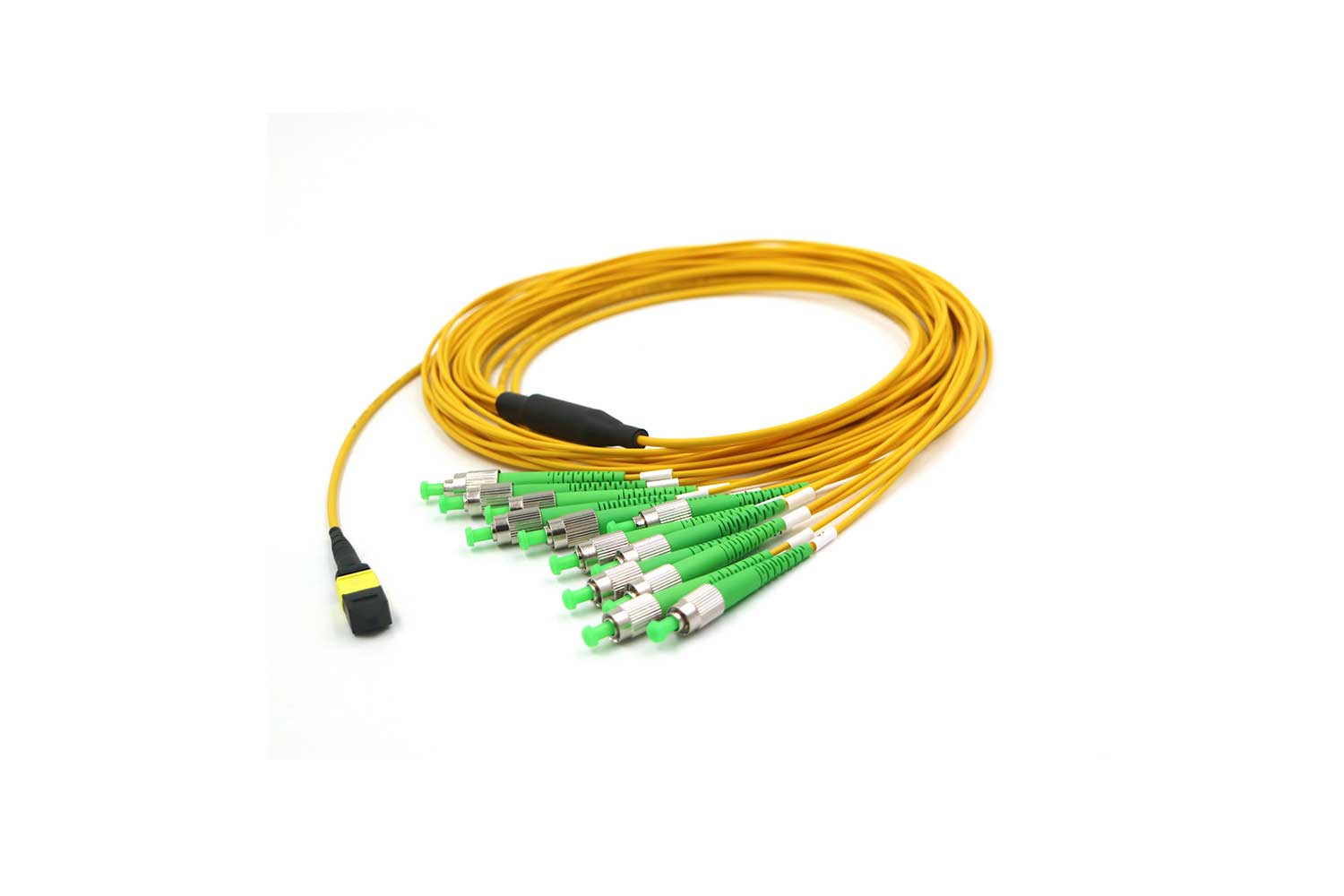12Core MPO/MTP to FCAPC Fiber Optical Breakout Patch Cord – Spring Optical