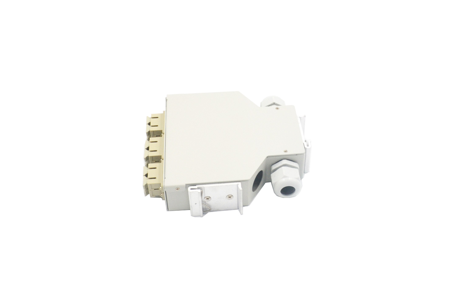 FTTH Indoor DIN Rail Box 12 Core Optical Fiber Distribution Box ...
