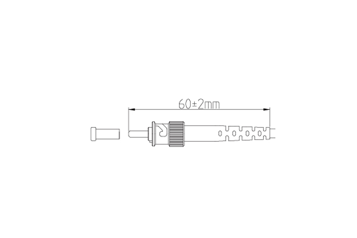 ST/UPC Fiber Optical Connectors - Spring Optical