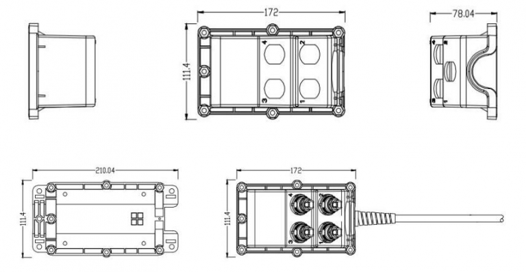 Multi Subscriber Terminals MST Cable Assembly Handhole – Spring Optical
